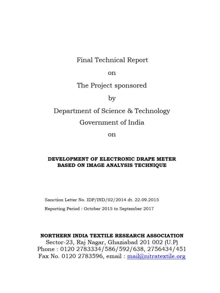 Electronic Drape Meter Development Report | PDF | Computers | Technology & Engineering