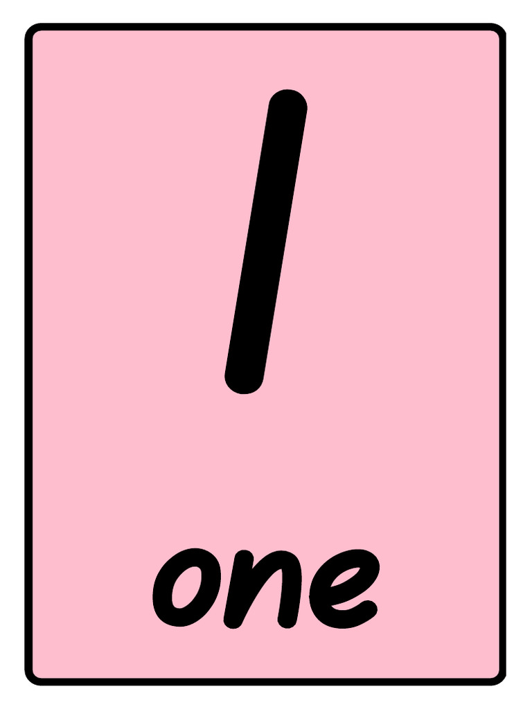 Simple Pastel Number Cards 1 - 30 | PDF