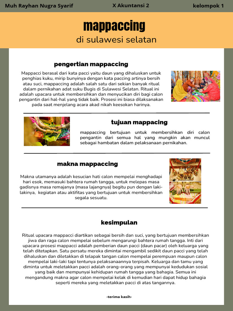 Ritual Mappacci dalam Adat Bugis | PDF