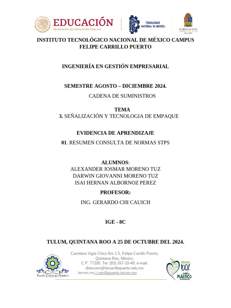 Señalización y Empaque en STPS | PDF | Color
