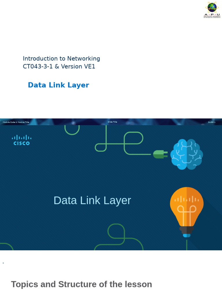 Chapter 5 - Data Link Layer-VE | PDF | Network Topology | Computer Network
