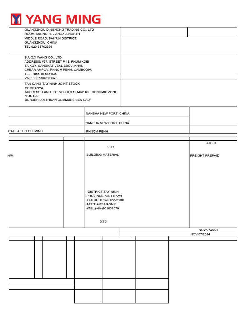 BL COPY =I221108061 -OK | PDF | Freight Transport