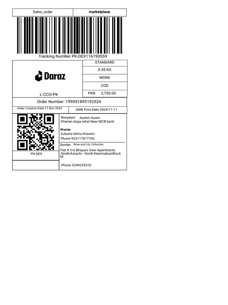 Address Daraz | PDF