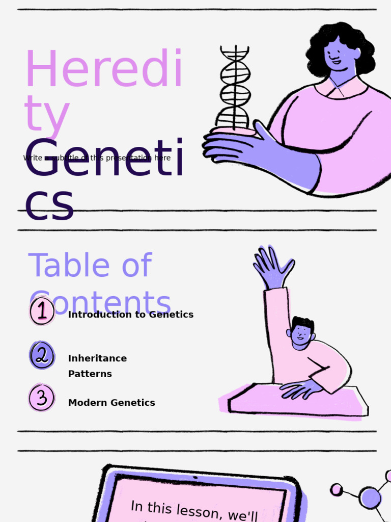 Simple Illustrated Heredity Genetics Slides | PDF | Allele | Dominance ...