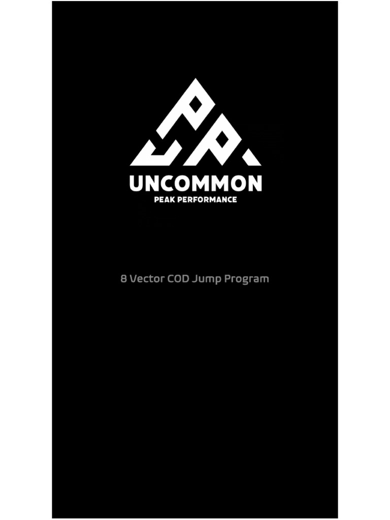 Upp 8 Vector 8 Week COD Jump Program | PDF | Physical Fitness ...