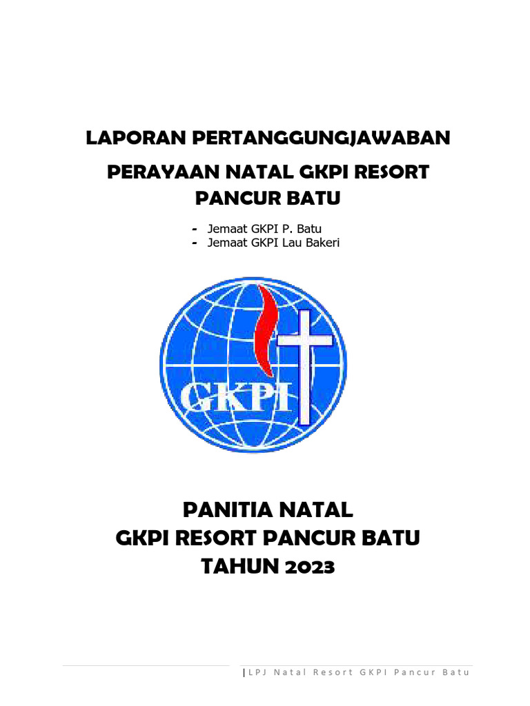 LPJ Panitia Natal Resort 2023 | PDF