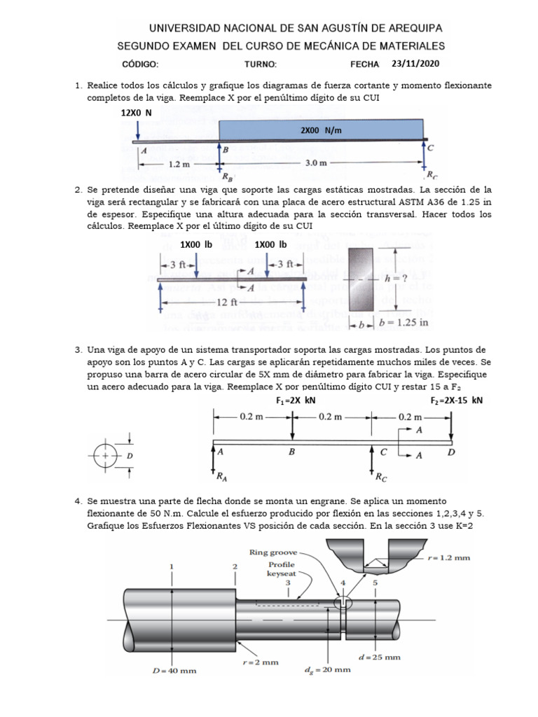 Ejercicios 2do Parcial A | PDF