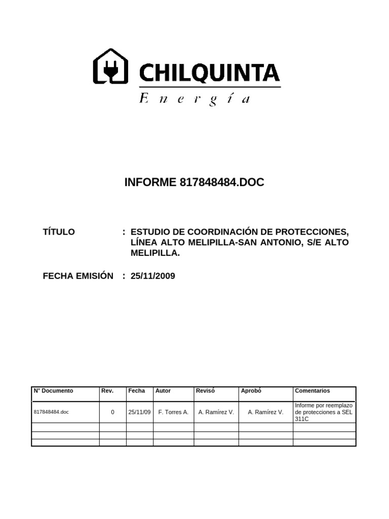 Ajustes de Protección SEL 311C 110 kV | PDF | Componentes eléctricos ...