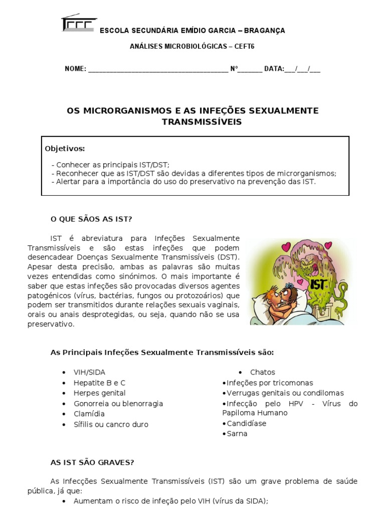 O Que São As DST-IST | PDF | Transtornos genitais masculinos | Infecção ...