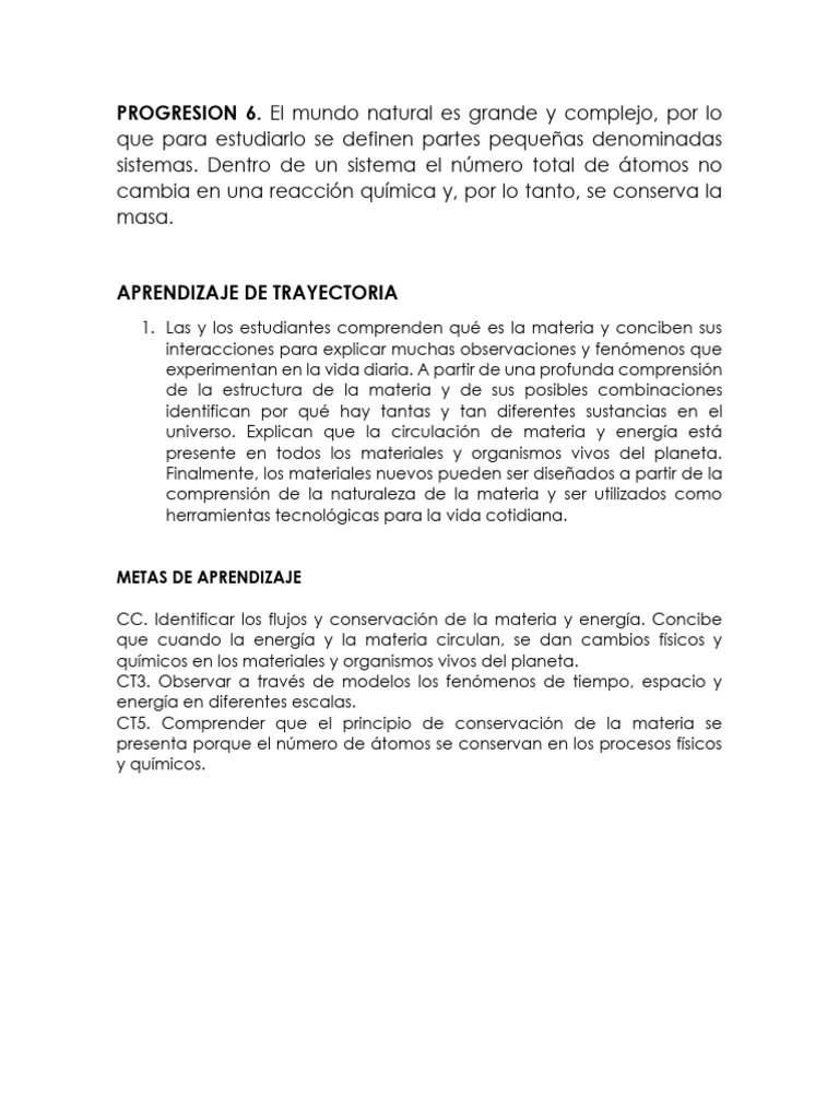 Progresion 6 | PDF | Ciencia y matemáticas