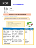 35 Resolvemos Problemas de 2 Etapas - Matemática | PDF | Evaluación ...