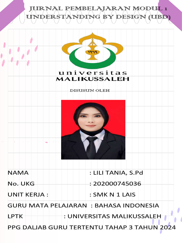 JURNAL PEMBELAJARAN 1 UNDERSTANDING by DESIGN PDF | PDF