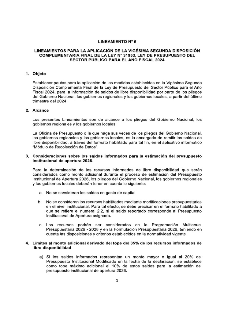 Lineamiento N 6 Pdf