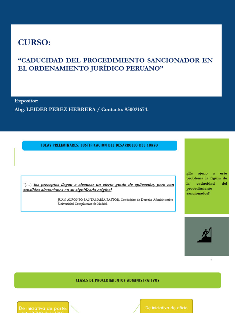 CADUCIDAD DEL PAS - Sesión 1, 2 y 3 | PDF | Debido al proceso ...