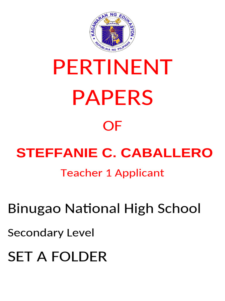 Pertinent Papers | PDF