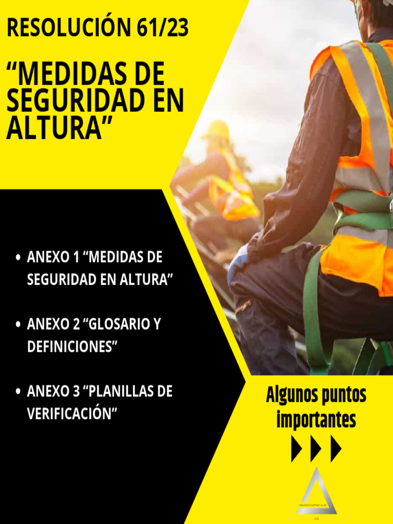 Seguridad en Altura: Resolución 61/23 | PDF | Tecnología