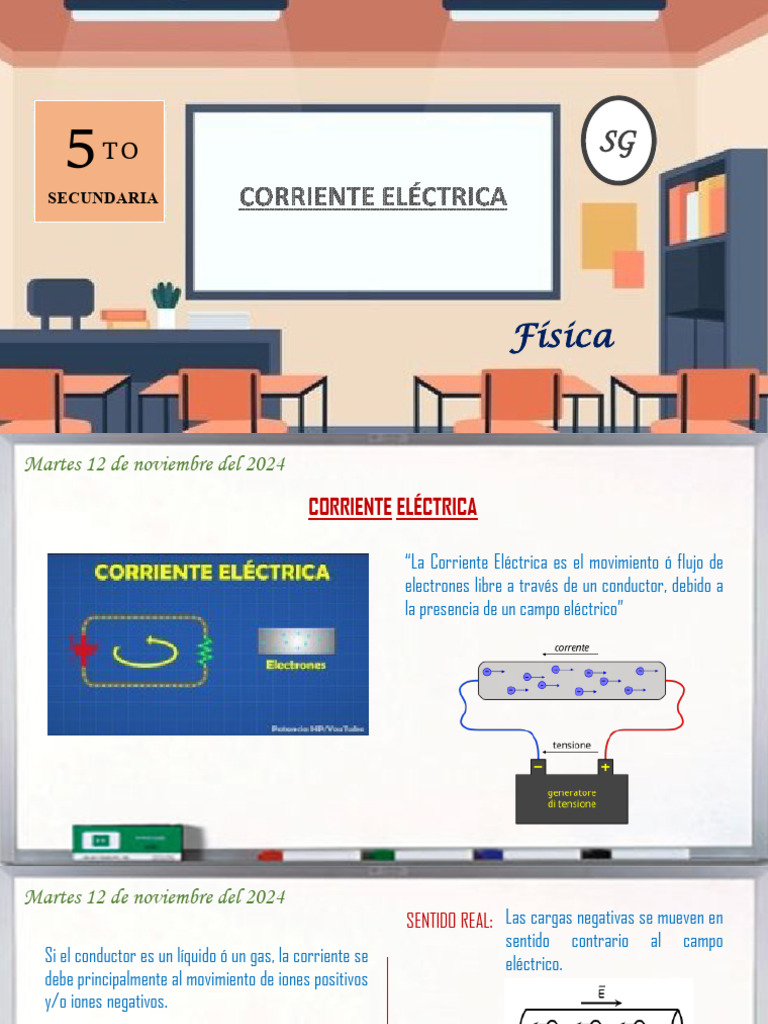 Movimiento De Cargas Eléctricas Pdf Corriente Eléctrica Electricidad