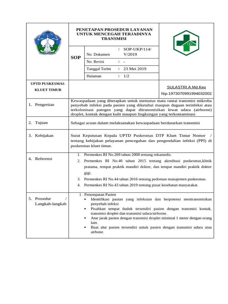 SOP Ppi Raipa | PDF
