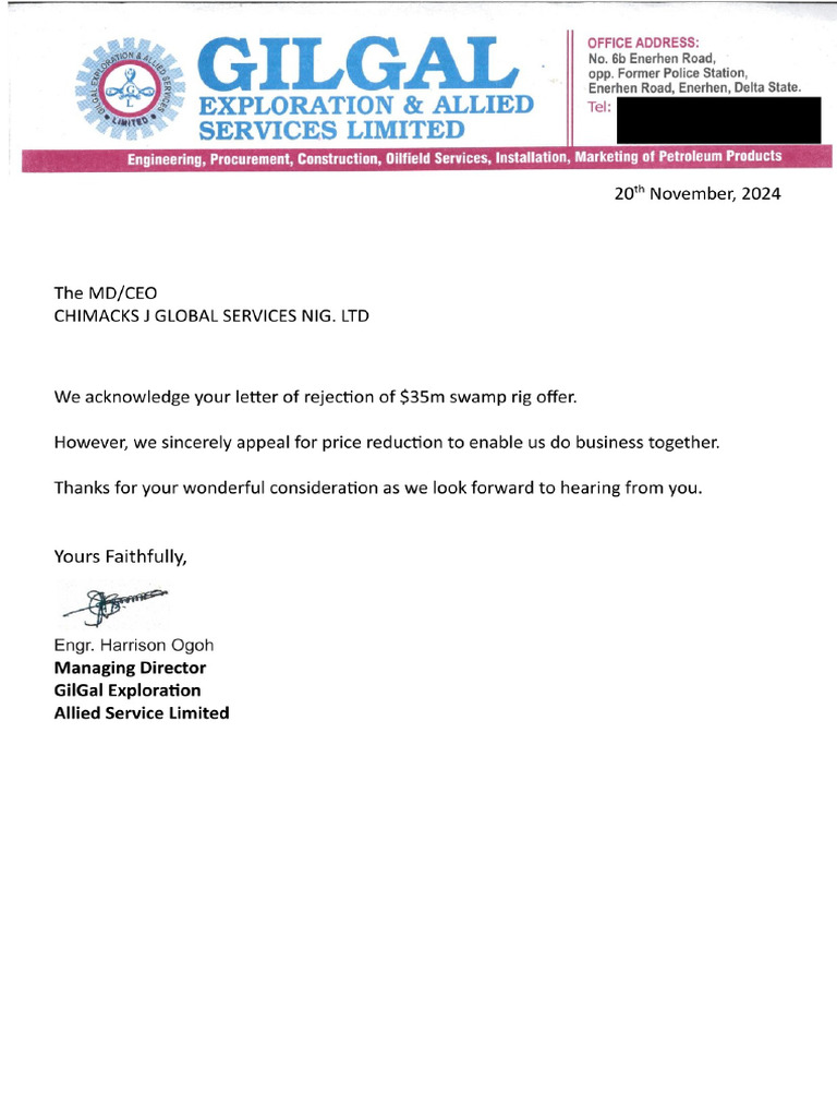 Letter of Reduction Appeal | PDF