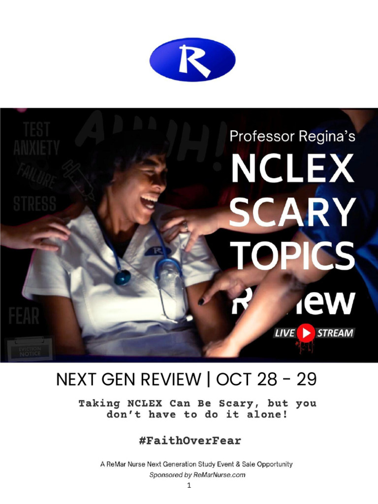2024 Scary NCLEX Topics Students Workbook - PDF 2 | PDF | National ...