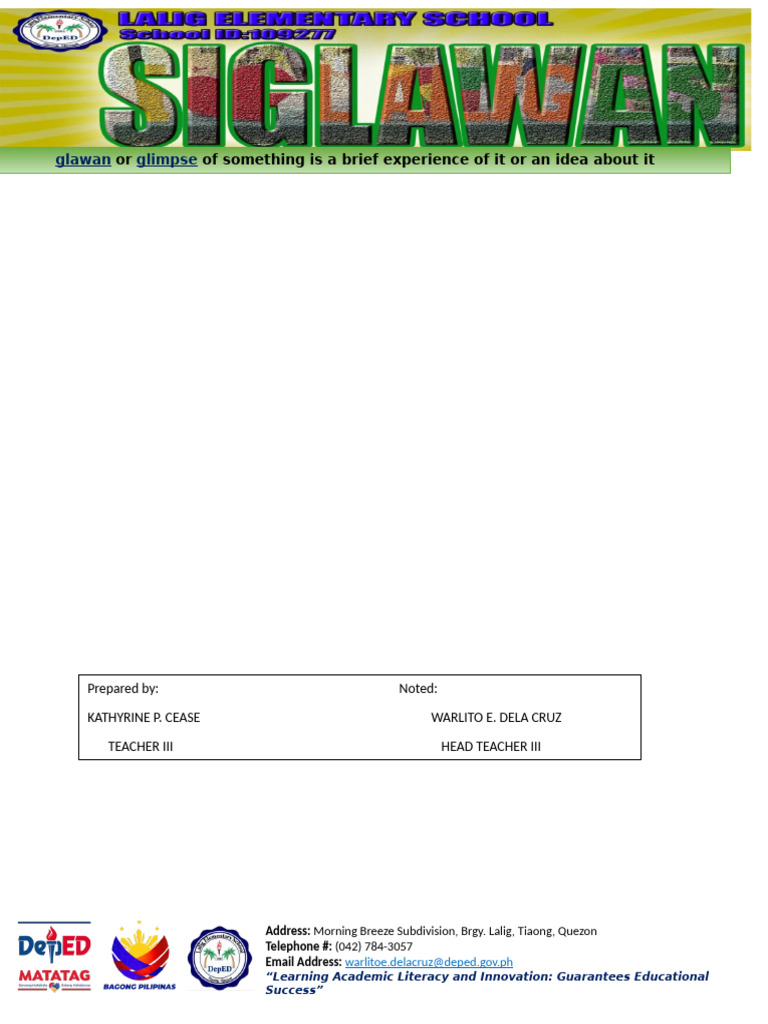 ESP_LALIG-ES-FILIPINO-VALUES-MONTH-NEWSLETTER | PDF