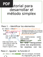 Método SIMPLEX Tabular PDF | PDF | Programación lineal | Algoritmos