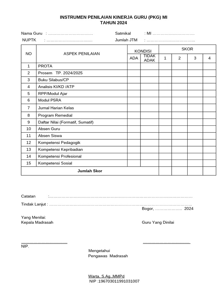 02 Instrumen PKG Mi 2024 | PDF