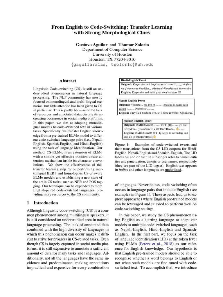 2020-ACL-From English To Code-Switching - Transfer Learning With Strong ...