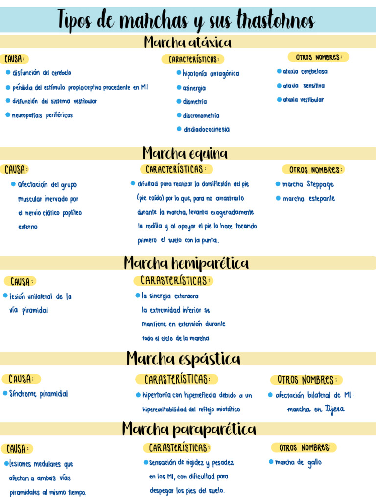 Tipos de Marcha y sus Características | PDF | Enfermedades y trastornos ...