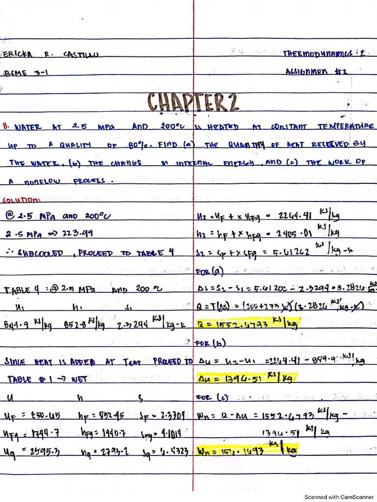 Assignment #2 - Thermo 2 | PDF
