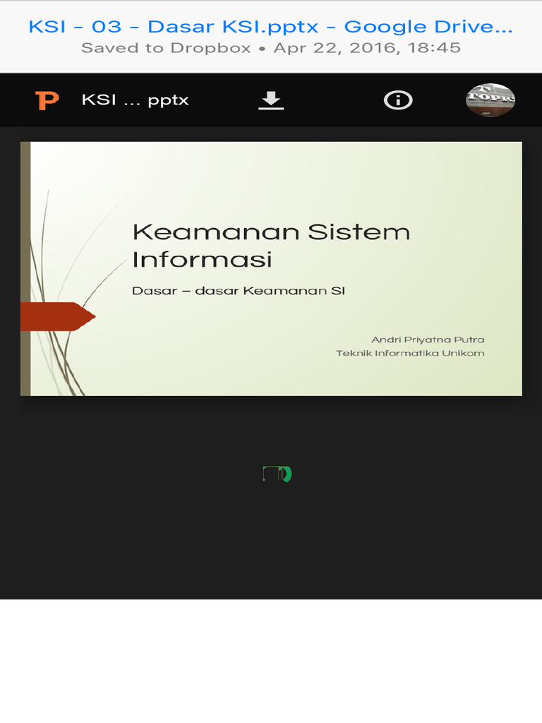 KSI - 03 - Dasar KSI - PPTX - Google Drive | PDF