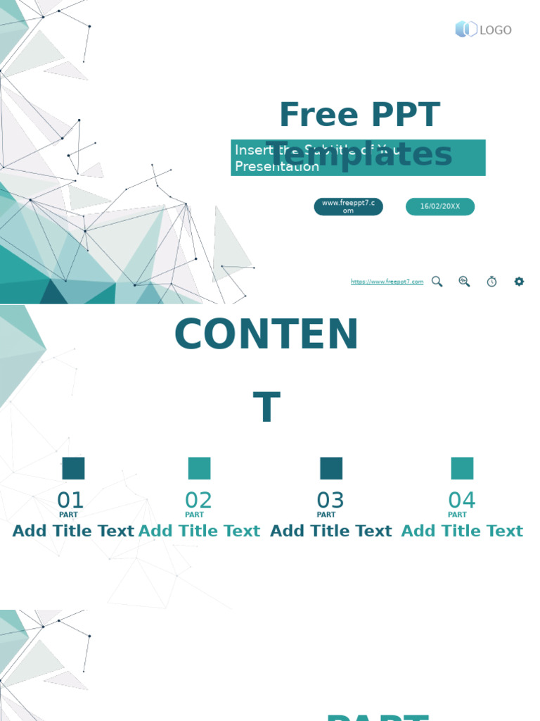 Point Line Polygon Business PPT Template | PDF