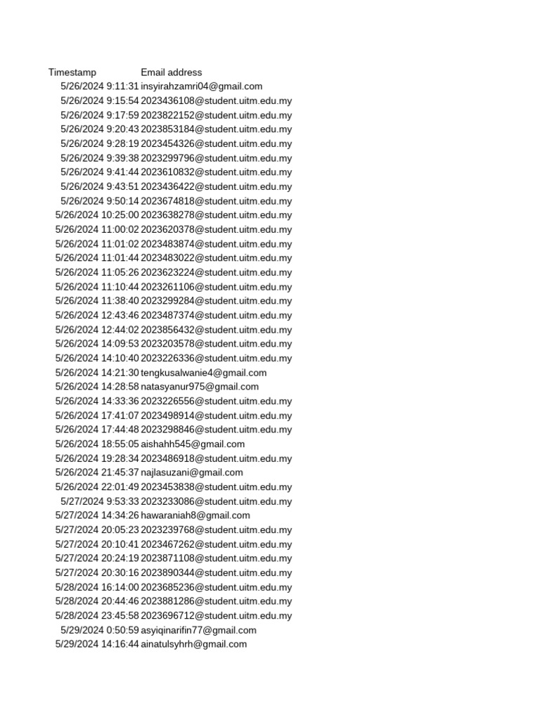 TTK Pendaftaran Dan Maklumat Kesihatan Pelatih Latihan Medan Siri 1 (Responses) | PDF
