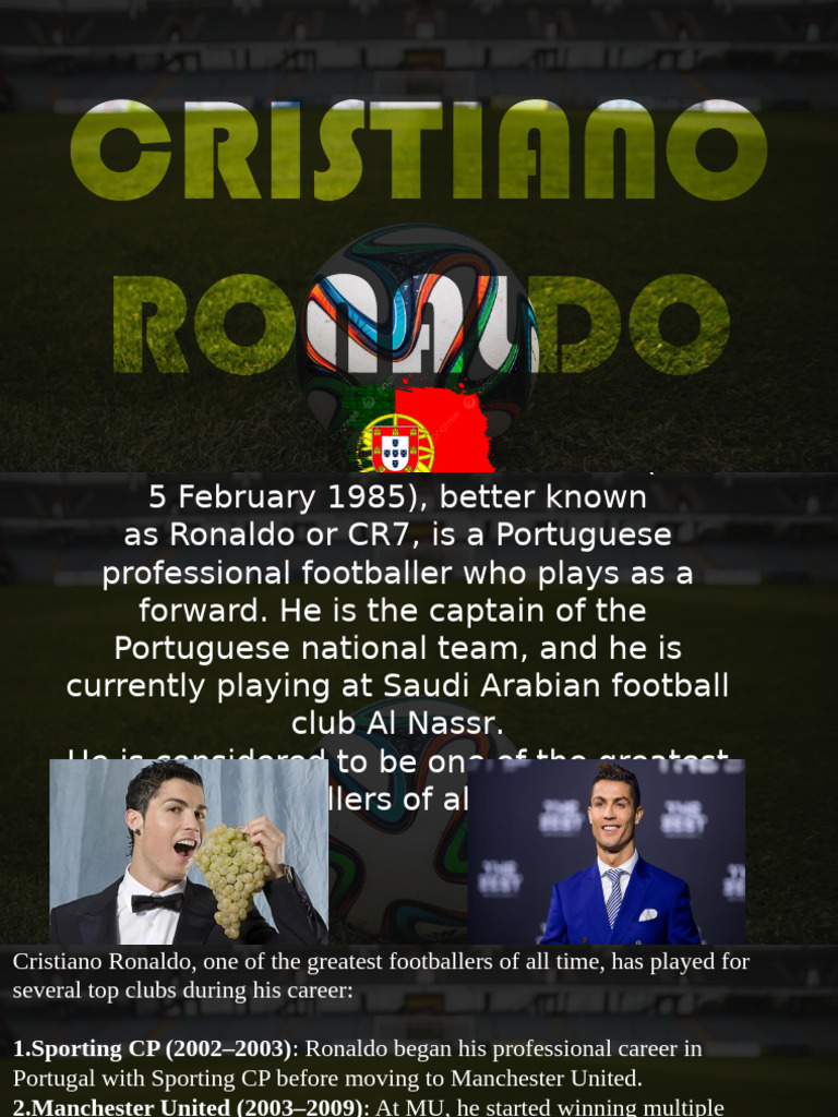 Cristiano Ronaldo: Football Legend Profile | PDF