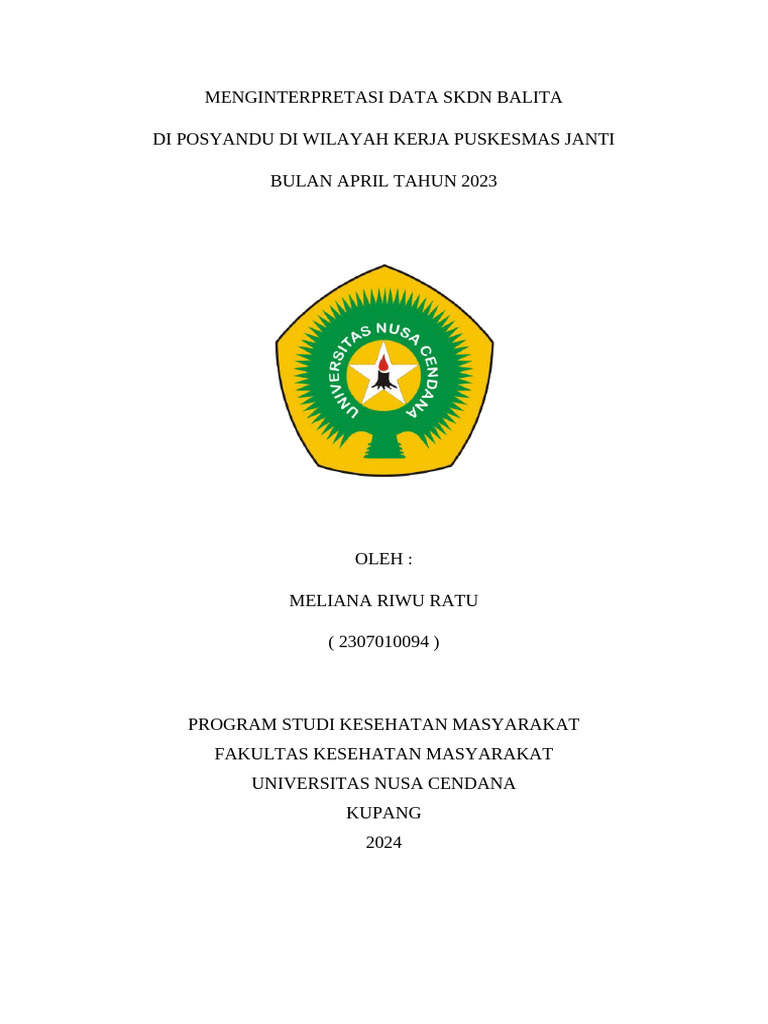 Analisis SKDN Balita di Posyandu 2023 | PDF | Ilmu Sosial