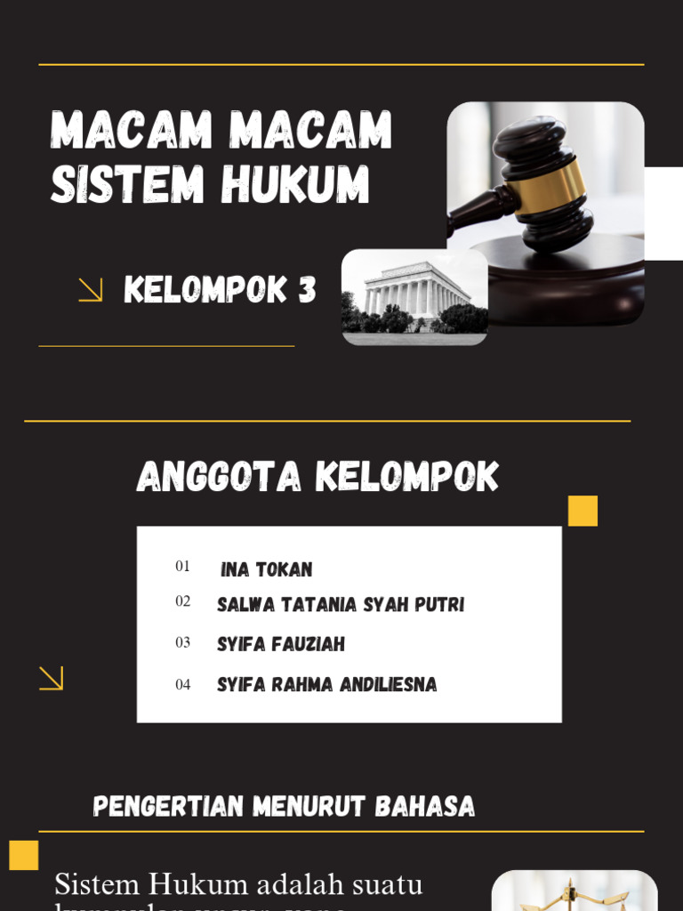 Macam-Macam Sistem Hukum Dunia | PDF