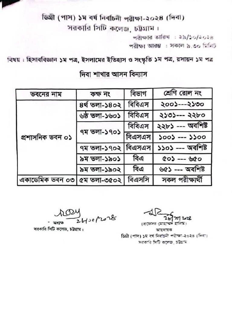 29 10 2024 Deg1st Sit Plan | PDF