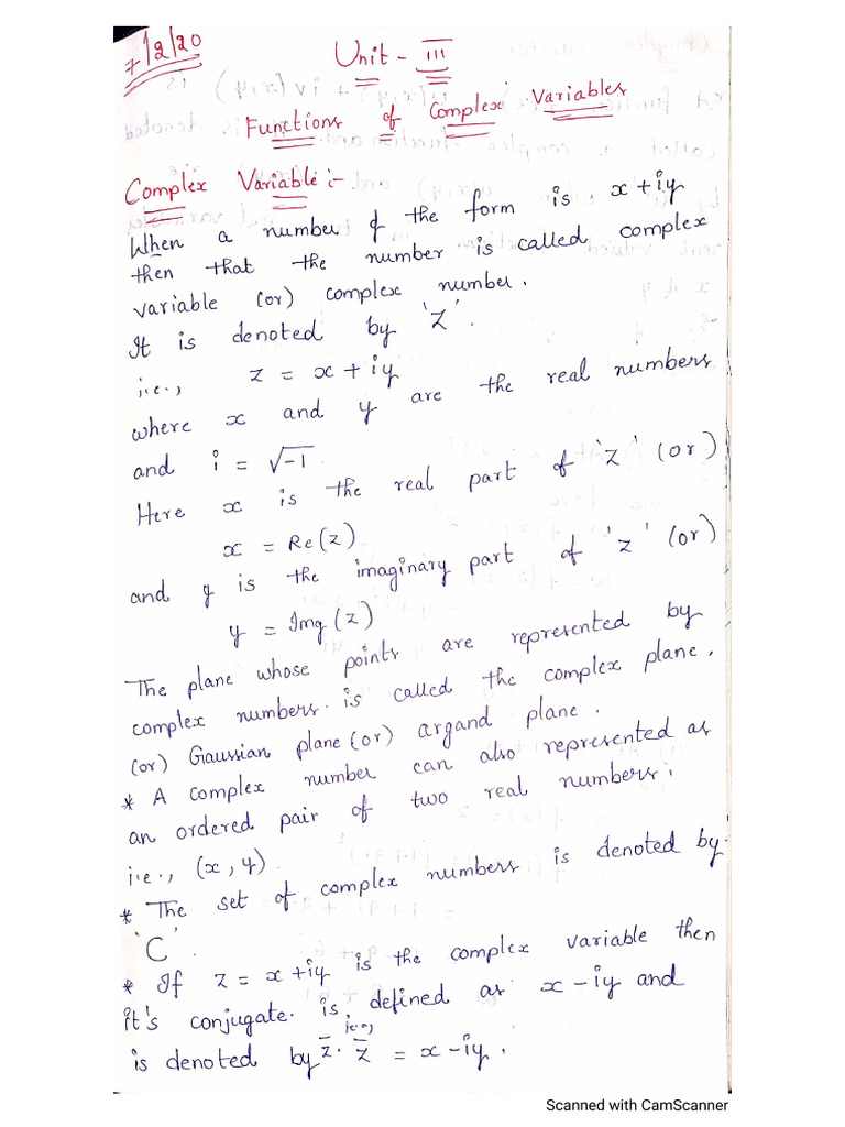 CVT-UNIT-1-full Notes | PDF
