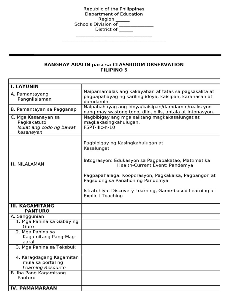 Co Lesson Plan | PDF