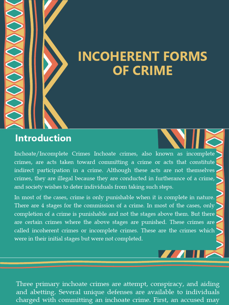 Incoherent Forms | PDF | Crimes | Crime & Violence