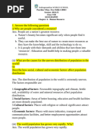 Human Resources Class 8 Ncert Notes | PDF | Mountains | Desert