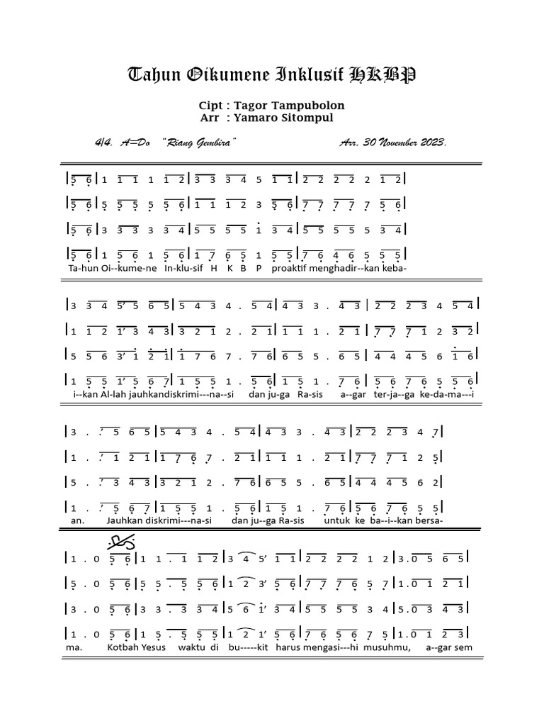 Tahun Oikumene | PDF