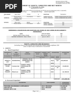 SAMPLE SALN (For Married-House or Private Spouse) | PDF | Net Worth | Money