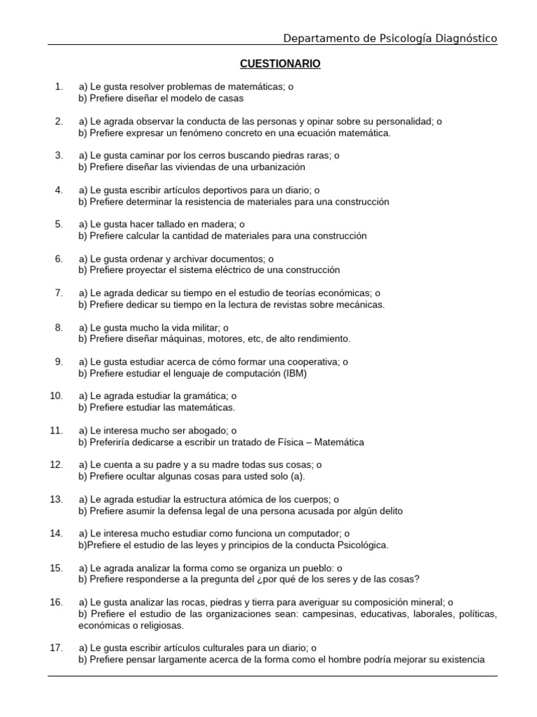 CASM-83 Cuestionario | PDF | Sicología | Publicidad