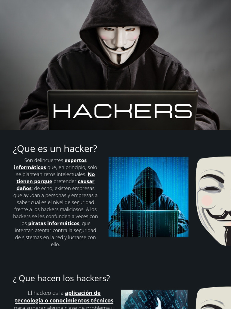 Hackers 211127135044 | PDF | Hacker de seguridad | Sombrero Blanco ...