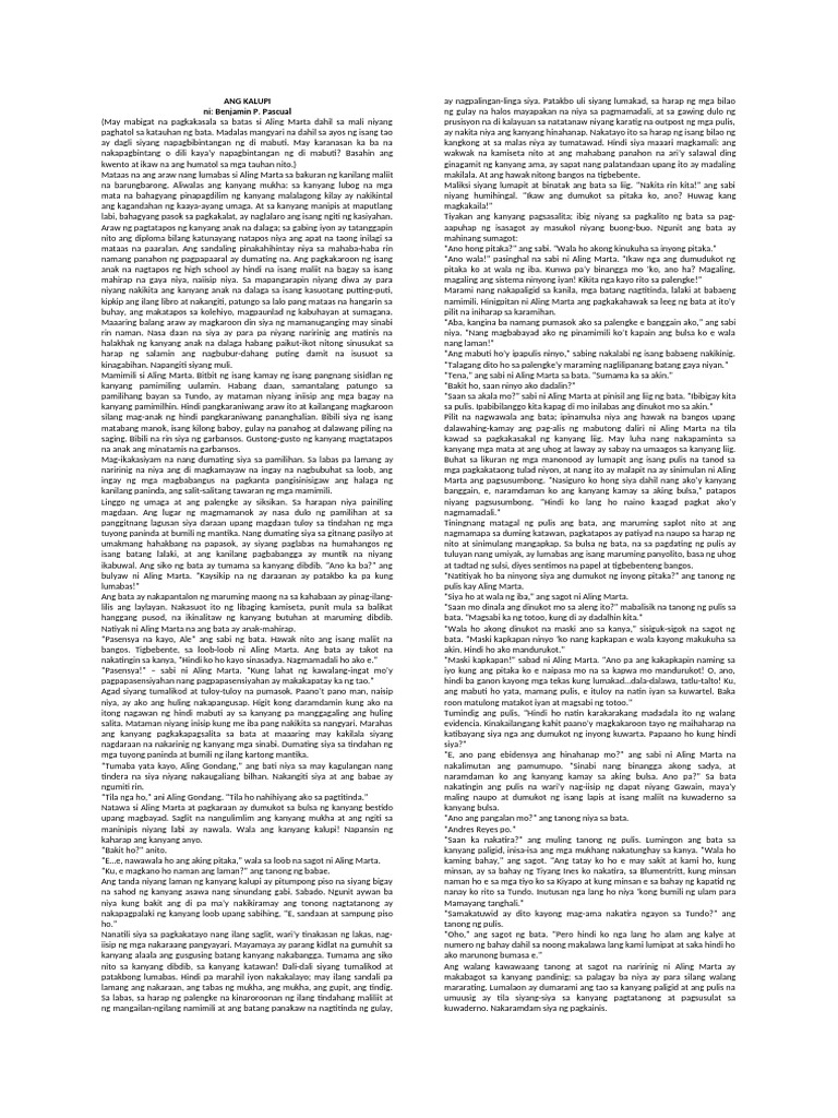 Ang Kalupi | PDF