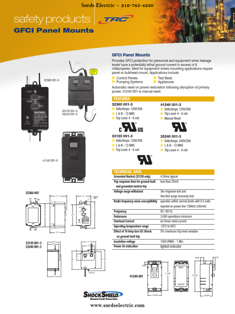 TRC Southwire GFCI 32360001 41240001 | PDF | Mains Electricity ...