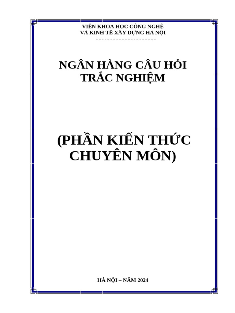 Chuyen Mon Trac Nghiem 250 Cau | PDF