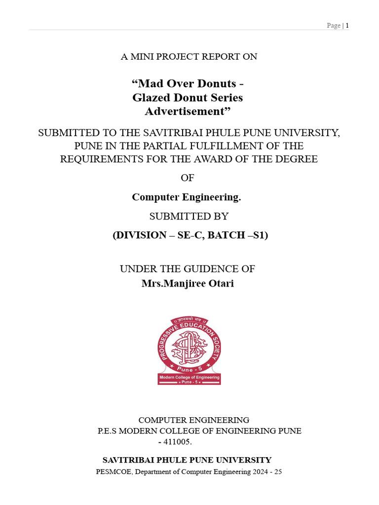 Mini Project - Report Donut | PDF | Http Cookie | Mongo Db