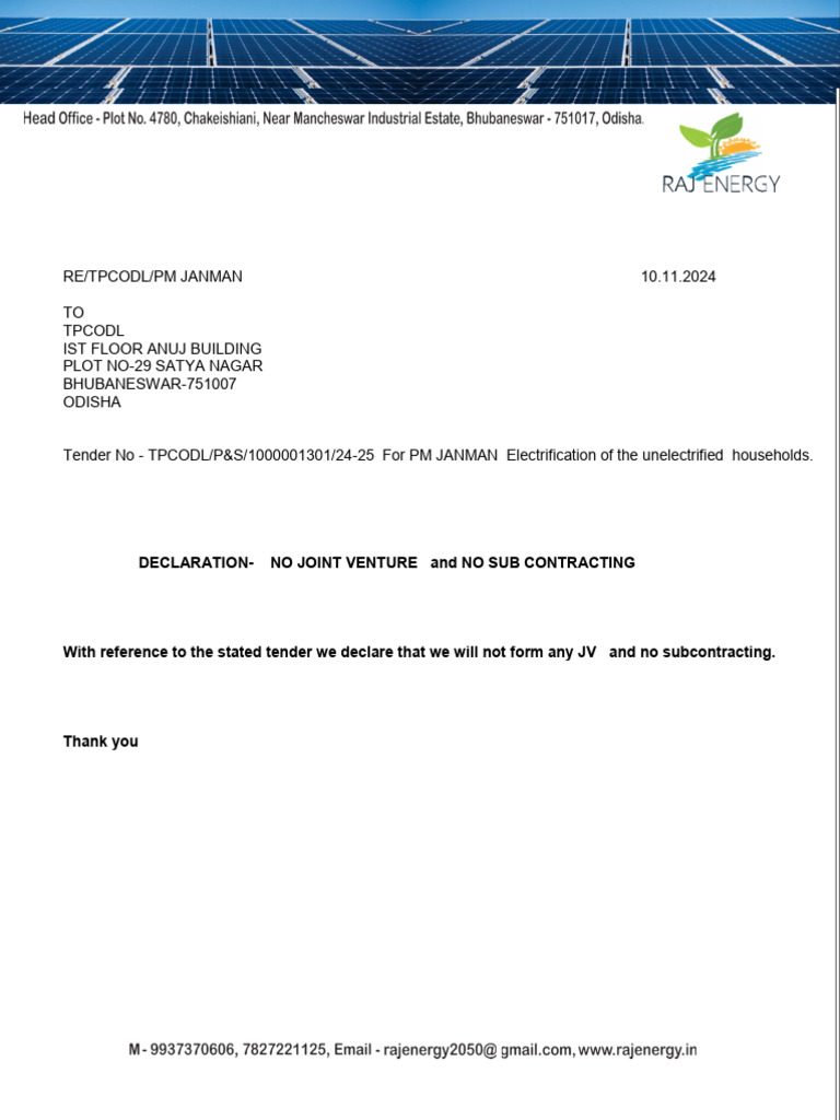 Self Declaration | PDF